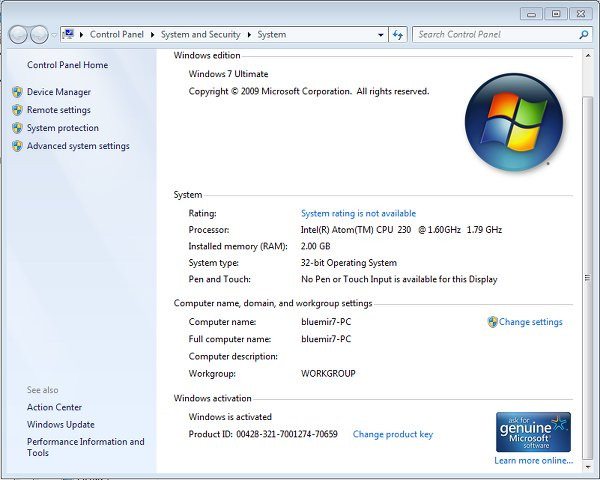 [2009.5.7] Atom 230 Board에 Windows 7 설치 - ♨ 미르의 널부러진 세상~*