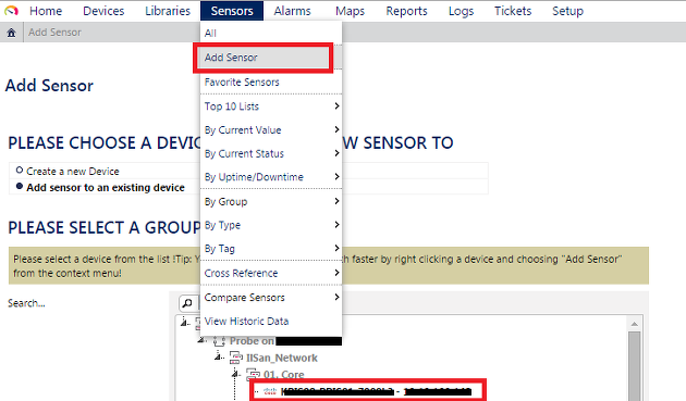 은이종 :: PRTG Ping Sensor 설정