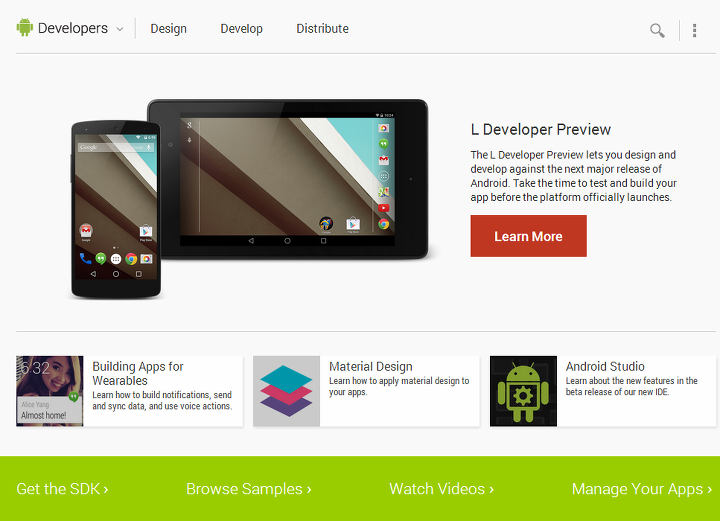 새로운 Android L! 개발자용 Android Preview 공개