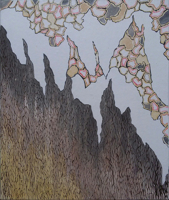 [채색화 8F] 수직풍경