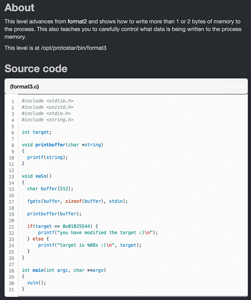 Protostar Exploit Exercises Format3 Choiys 