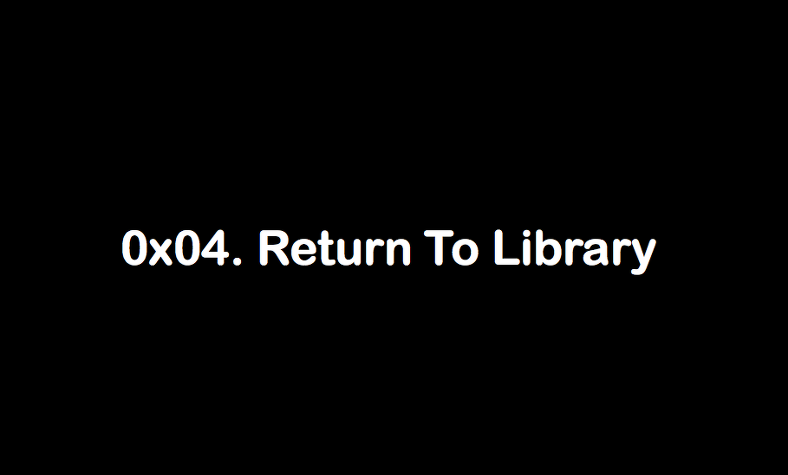 4. Return to Library (RTL)