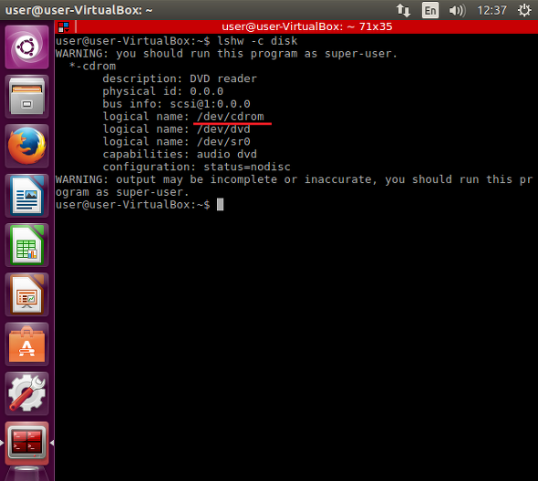 Linux/Ubuntu, CD/DVD 를 ISO로 만들기