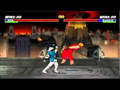 Mortal Kombat vs Street Fighter 1 - Ken vs Raiden