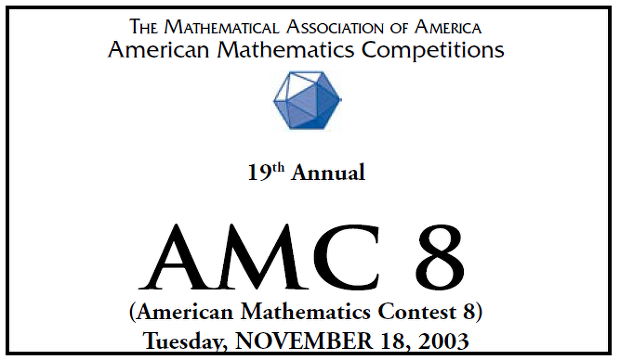 [AMC 8] 2003 American Mathematics Contest 8