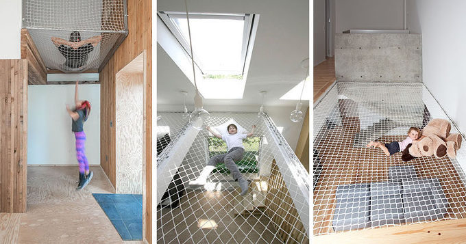 *해먹을 즐기는 방법 These 10 Homes And Offices Have Suspended Nets To Hang Out In