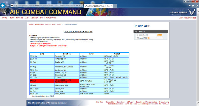 자유영혼 :: United States Air Force F-22 Demonstration Team, F-22 ...