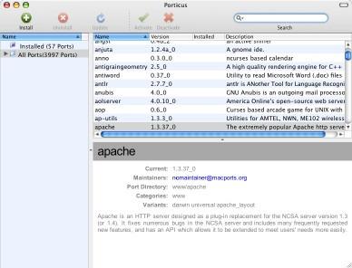 편리하게 macports를 이용하는 유틸리티