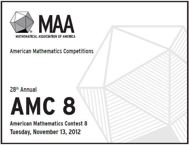 [AMC 8] 2012 American Mathematics Contest 8