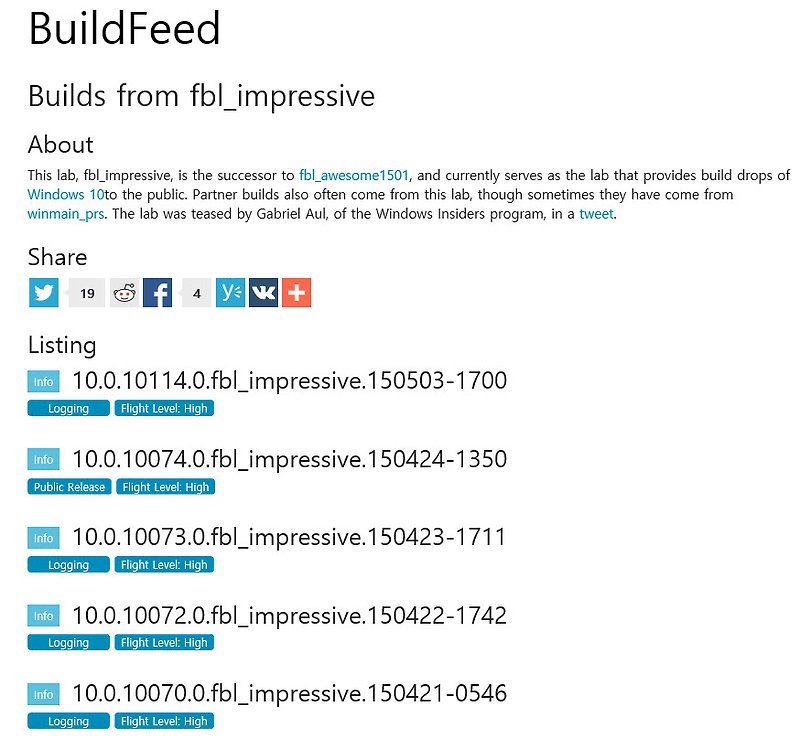 Windows 10, 빌드 번호 10074 → 10114로 건너뜀 :: 홍차의 꿈
