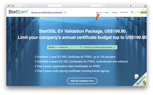 StartSSL 무료 인증서 발급 방법