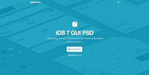 [iOS7]iOS7-GUI 포토샵 PSD파일