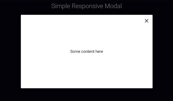 Responsive Modal - 모달