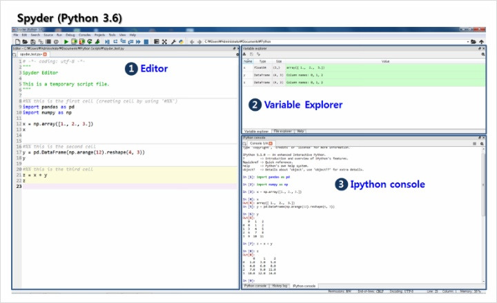 R Python 분석과 프로그래밍의 친구 By R Friend Python Spyder Python 36 주요 기능 및 사용법 안내