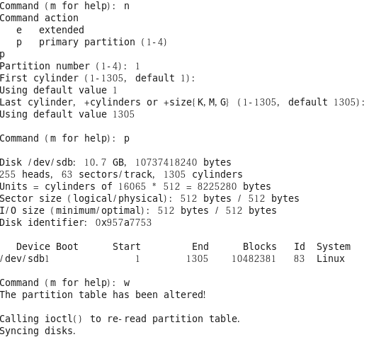 리눅스 하드디스크 파티션(fdisk) 및 마운트(mount)하기