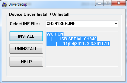짭두이노 USB to serial 드라이버 CH340g, CH341 설치하기.