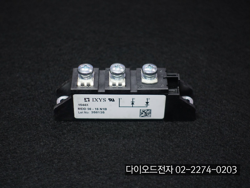 MDD56-16N1B 판매중 IXYS 56A 1600V , 다이오드모듈 DIODE MODULE