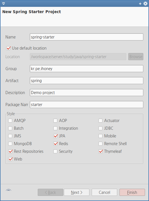 STS - Spring Starter Project 만들기 :: 허니몬(Honeymon)의 자바guru