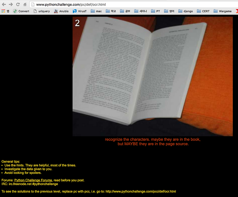 [PythonChallenge] Level2 :: choiys