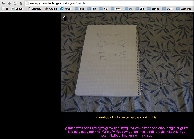 [PythonChallenge] Level1 :: choiys