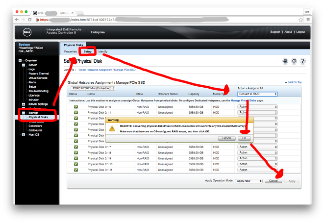 Dell PowerEdge iDRAC로 RAID 구성하기 :: 언제나 제자리걸음..