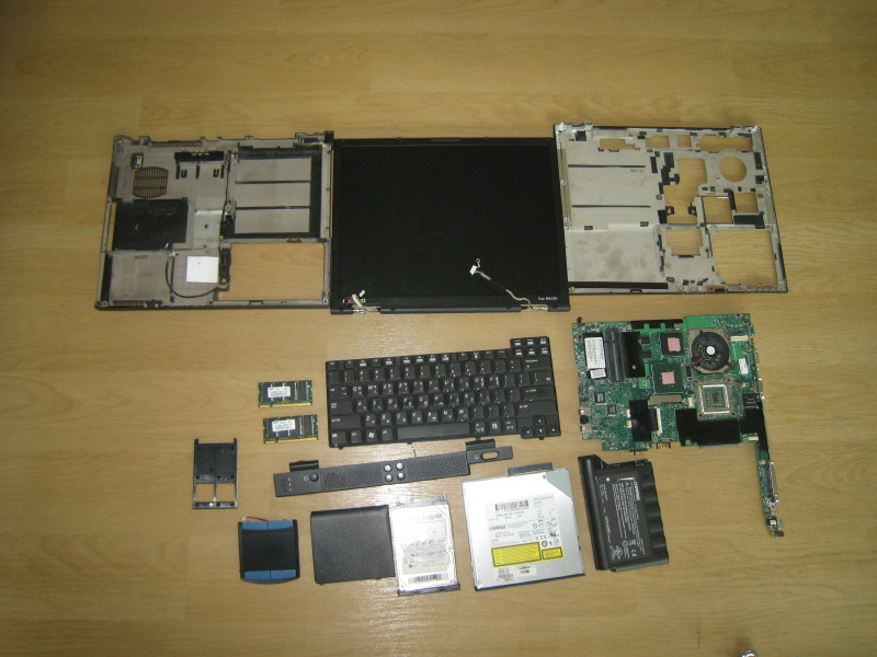 Compaq Evo N620c 노트북 분해하기