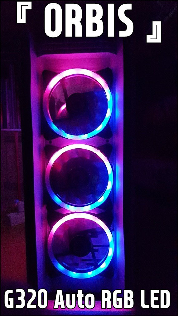 순백색의 화려함 - ORBIS G320 Auto RGB LED Tempered Glass