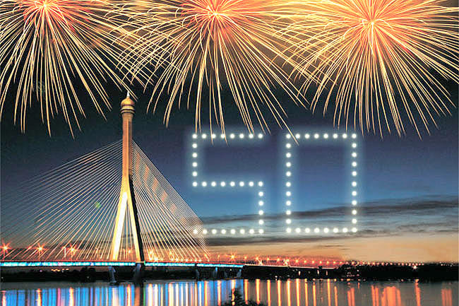 VIDEO: Pyrotechnic marvel to illuminate bridge launch