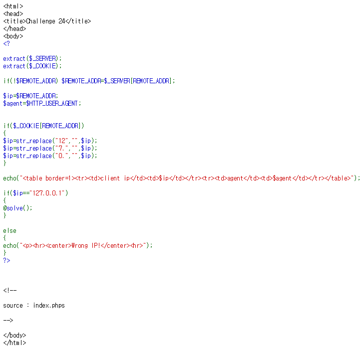 Webhacking.kr 24번 :: oiehso0