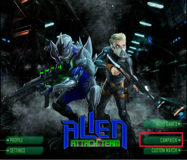 겨울바람 :: 에일리언 어택팀 (Alien Attack Team) - 1인용 팀전 총쏘기게임