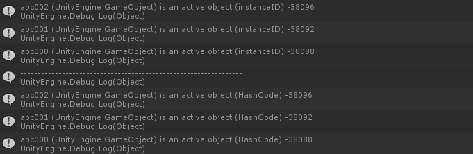 GetInstanceID 와 GetHashCode 정리할 것. :: DAEBAL STUDIO