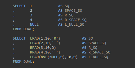 [ORACLE] RPAD & LPAD 활용