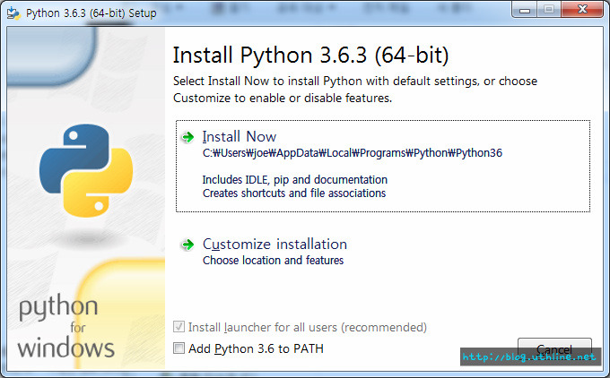 Python version & bit 확인