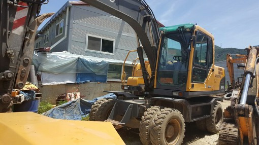 USED Excavator Wheel, VOLVO, EW145B, 2011year, smgyo@naver.com, 중고 타이어 ...