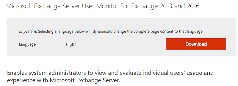 Exchange User Monitor (ExMon) :: 페푸리의 Office Server 이야기