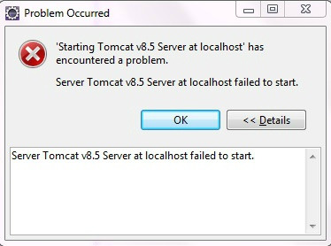 이클립스 톰캣에러 - Server Tomcat v8.5 Server at localhost failed to start (STS, Maven, GitHub)