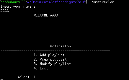 CodeGate2016 watermelon :: SSo