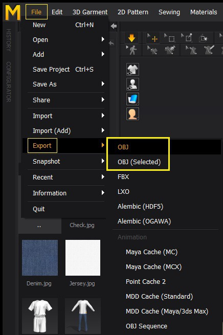 [Marvelous Designer] Export