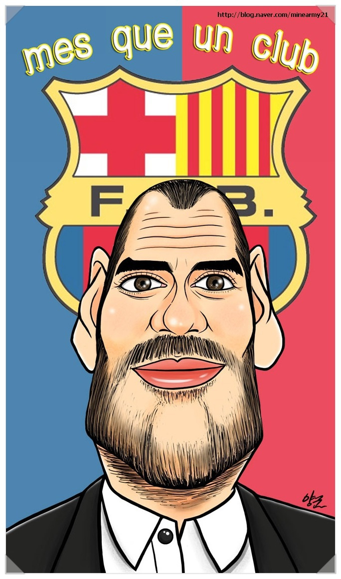 호셉 과르디올라 (Josep Guardiola Sala) 캐리커처 :: 크리에이티브 아티스트