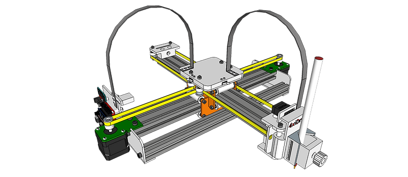 Drawing Machine - 4xiDraw V1 - Design Concept - 20180727