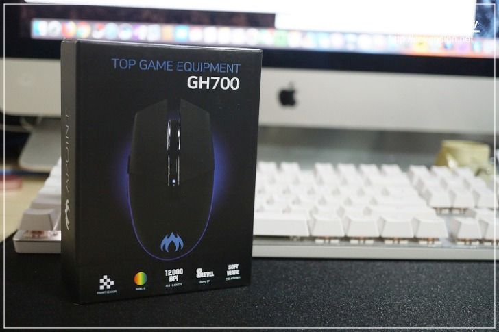 LED백라이트레인보우컬러가 인상적인 12,000DPI의 감도좋은 마우스, APOINT GH700