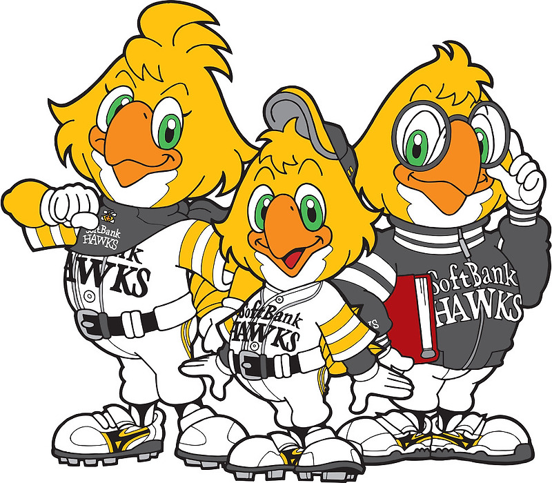 자유영혼 :: 후쿠오카 소프트뱅크 호크스 마스코트 해리호크 허니호크 핵호크 릭호크 학호크 Fukuoka SoftBank ...