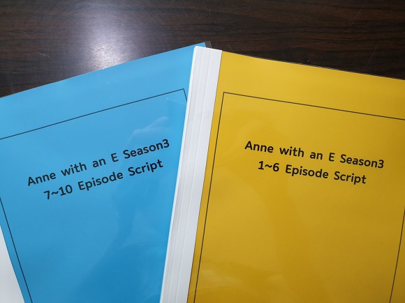 영화/미드대본(Movie Script) 자료 몰 :: 빨간머리앤 Anne with an E 시즌3 season3 미드영어대본