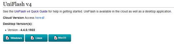 MSP430, UniFlash Standalone Flash Tool