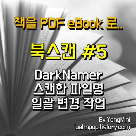 북스캔 #5 DarkNamer 로 파일명 일괄 변경 및 책의 페이지 구조::Lucy Archive