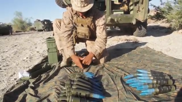 U.S. Marines LAR • Firing The M242 Bushmaster Chain Gun