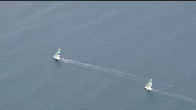 Sailing - 49er or Laser - London 2012 Olympic Games 7th-finish