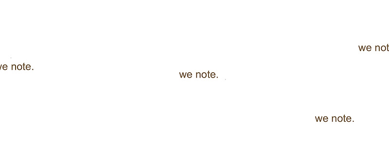 we note.