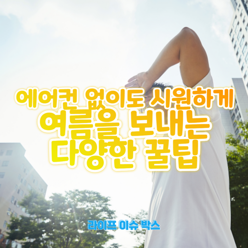 에어컨 없이도 시원하게 여름을 보내는 다양한 꿀팁을 알아보세요 전기세 걱정 없이 쾌적한 여름밤을 보낼 수 있는 방법을 소개합니다