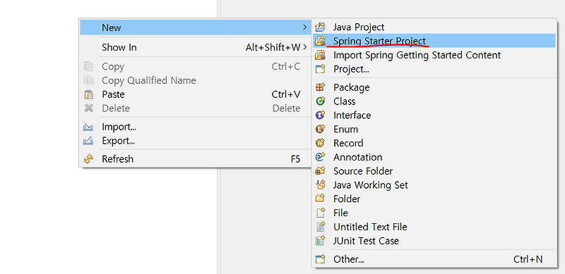 Springboot 프로젝트 생성 및 각 용어 기본설정